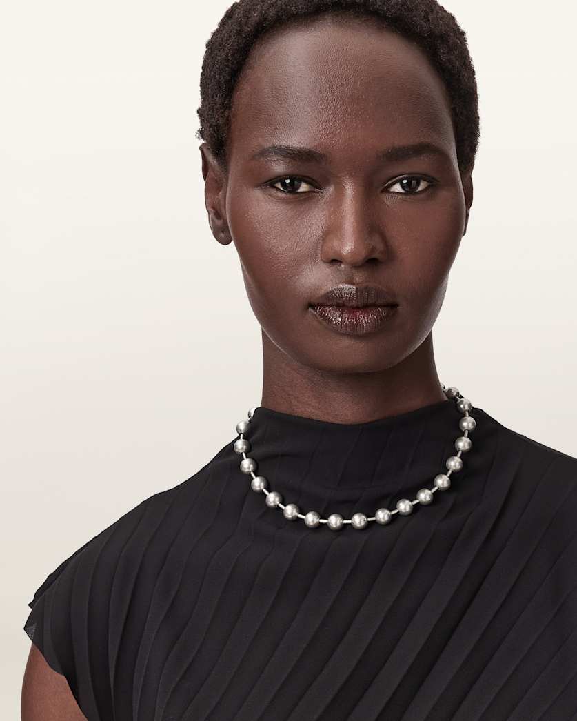 Ebby Chunky Necklace WARM SILVER | ALLSAINTS US